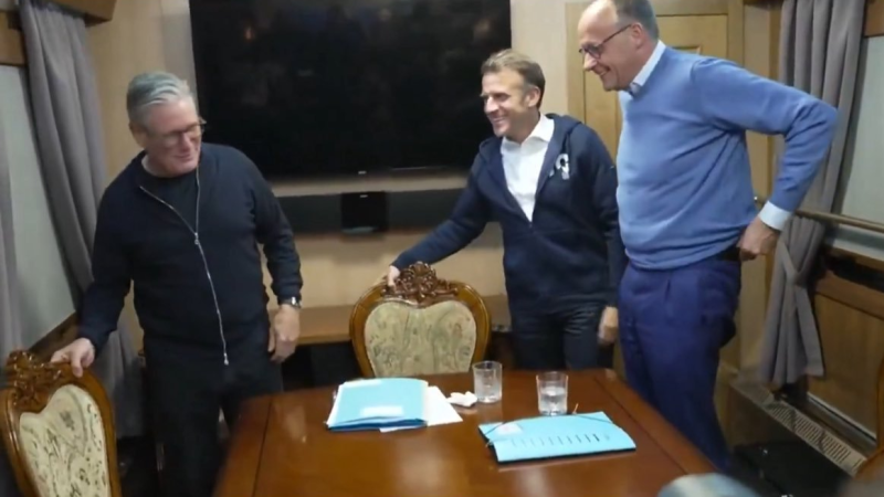 Macron-Merz-Starmer et cocaïne dans un train de nuit... Intox ...