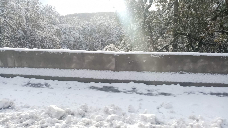 Chute de neige: La route Tabarka-Aïn Draham bloquée | Mosaique FM