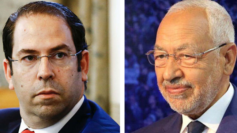 Rached Ghannouchi rencontre Youssef Chahed | Mosaique FM