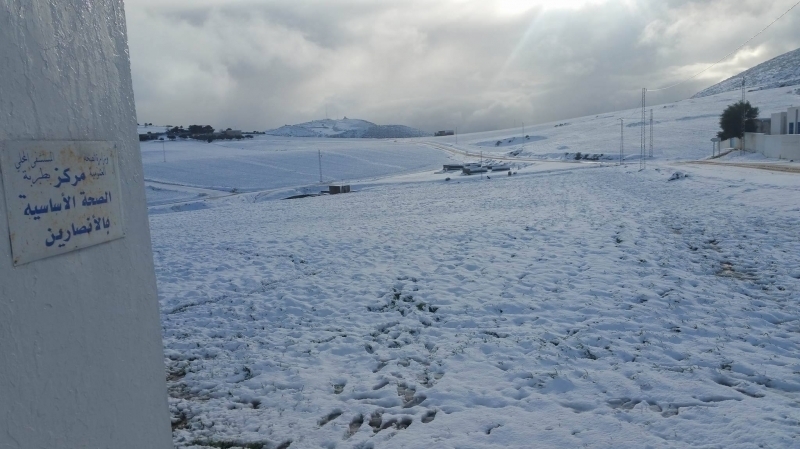 La ville de Tebourba couverte de neige (photos) | Mosaique FM